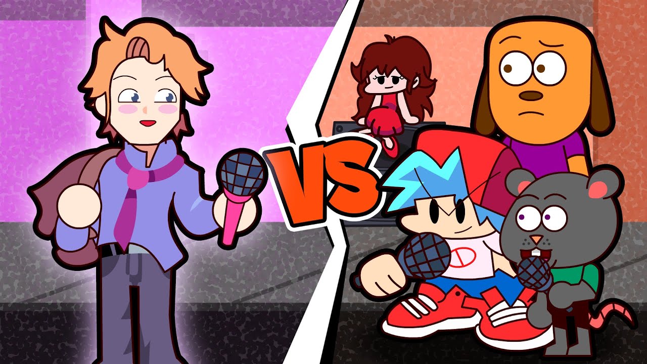 Dogo e Ratch com Boyfriend vs. Senpai | Friday Night Funkin | Desenho ...