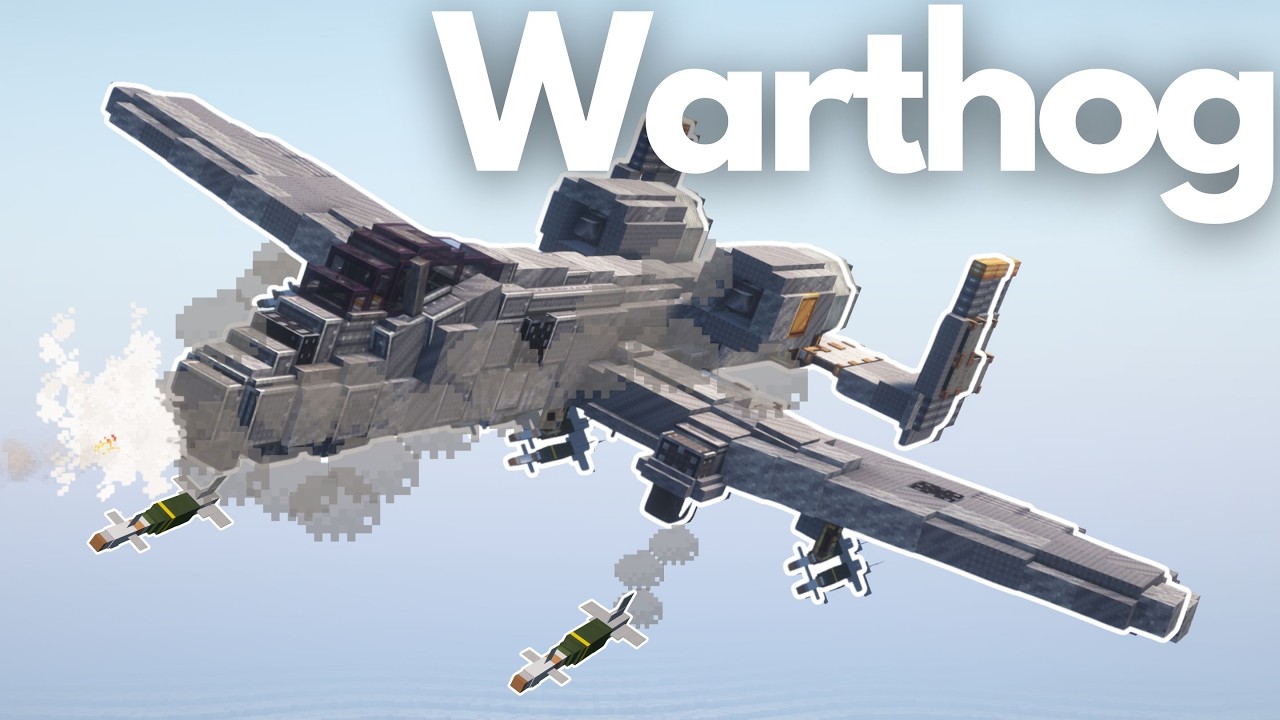 I built a working A-10 in Minecraft! - YouTube