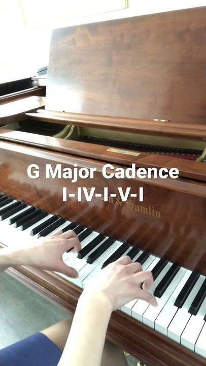 G Major Cadence I-IV-I-V-I Correct Fingerings for Piano Chords - YouTube
