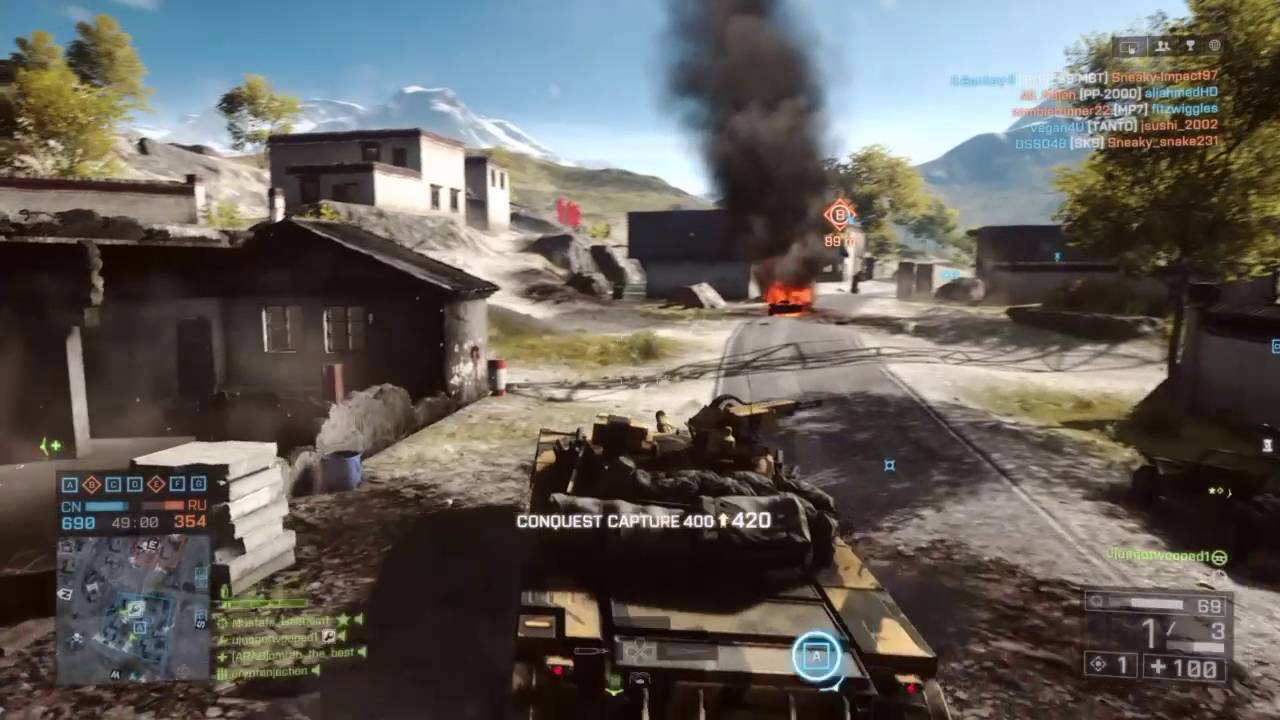 BF4 tank game play - YouTube