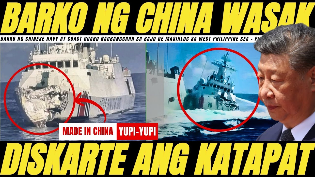 PH COAST GUARD TACTICS, BARKO NG CHINA WASAK, CCG3104 BINANGGA NG PLA ...
