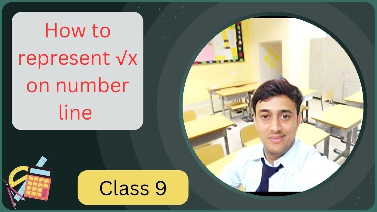 How to represent Square root of X on Number line | Represent √9.3 on ...