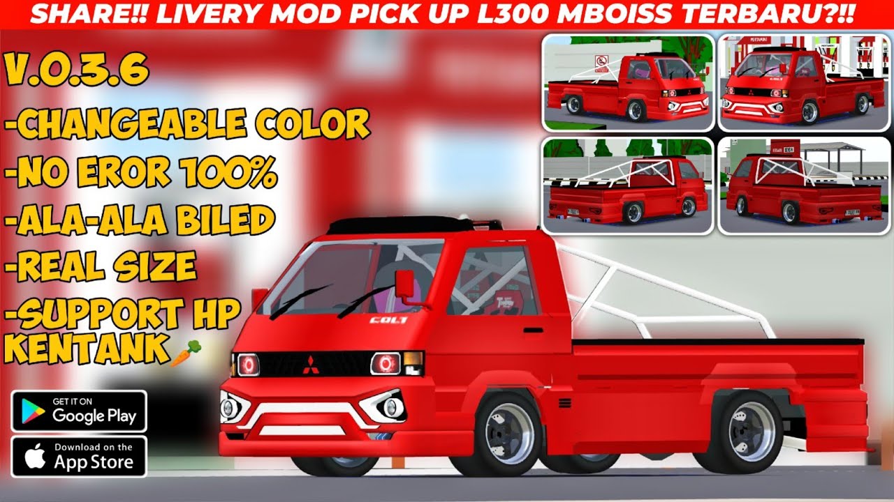 SHARE!! LIVERY MOD PICK UP L300 MBOISS TERBARU |fr legends v. 0.3.6 mod ...