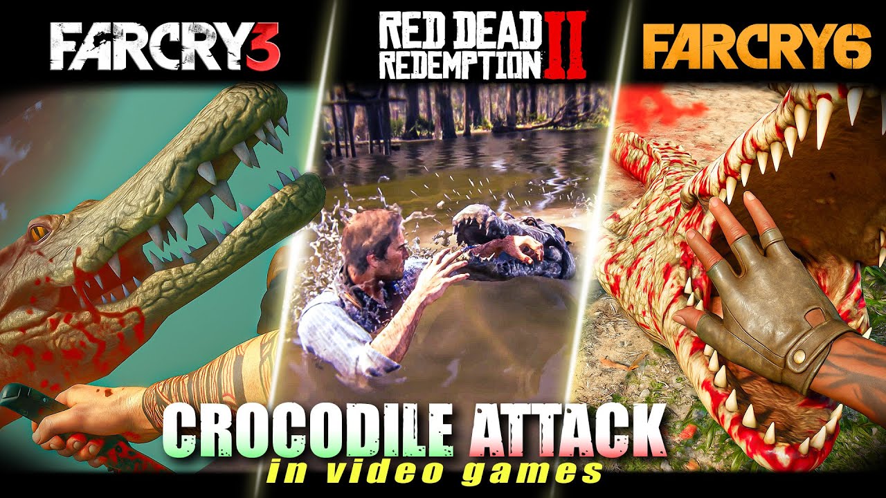 Crocodile & Alligator Attack in 10 open world Video Games - YouTube