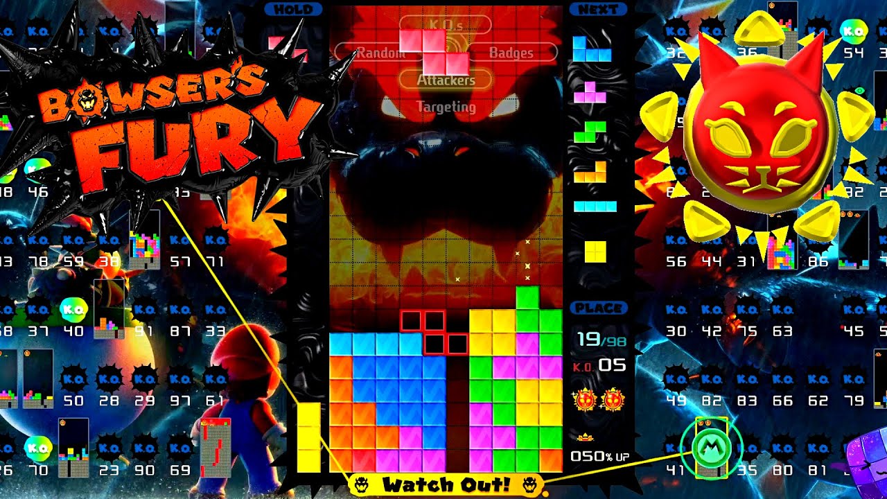 Tetris 99 Battle Royale ⚔️ Bowser's Fury Design + All Themes & Win ...