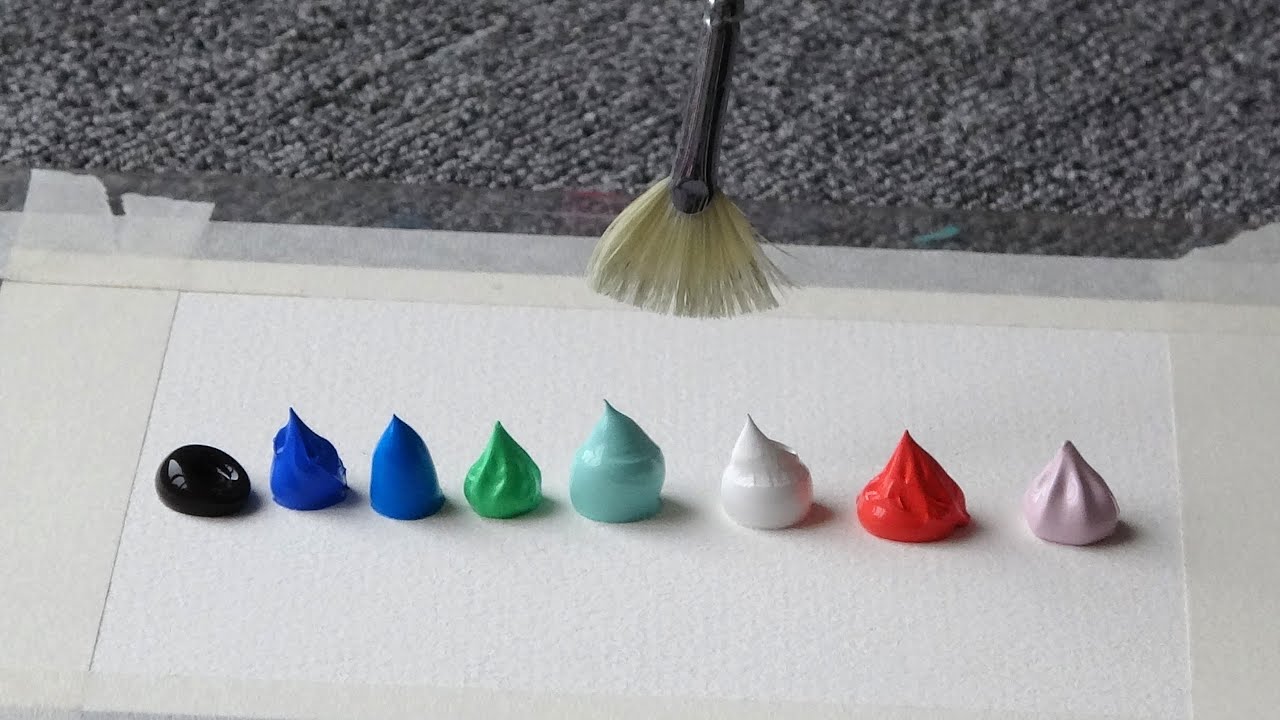 How to use these 8 lumps of paint/paint a city night scene/decompress ...