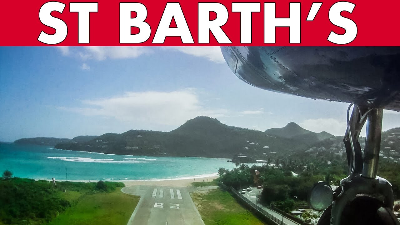 LANDING GEAR VIEW from St Barths - YouTube