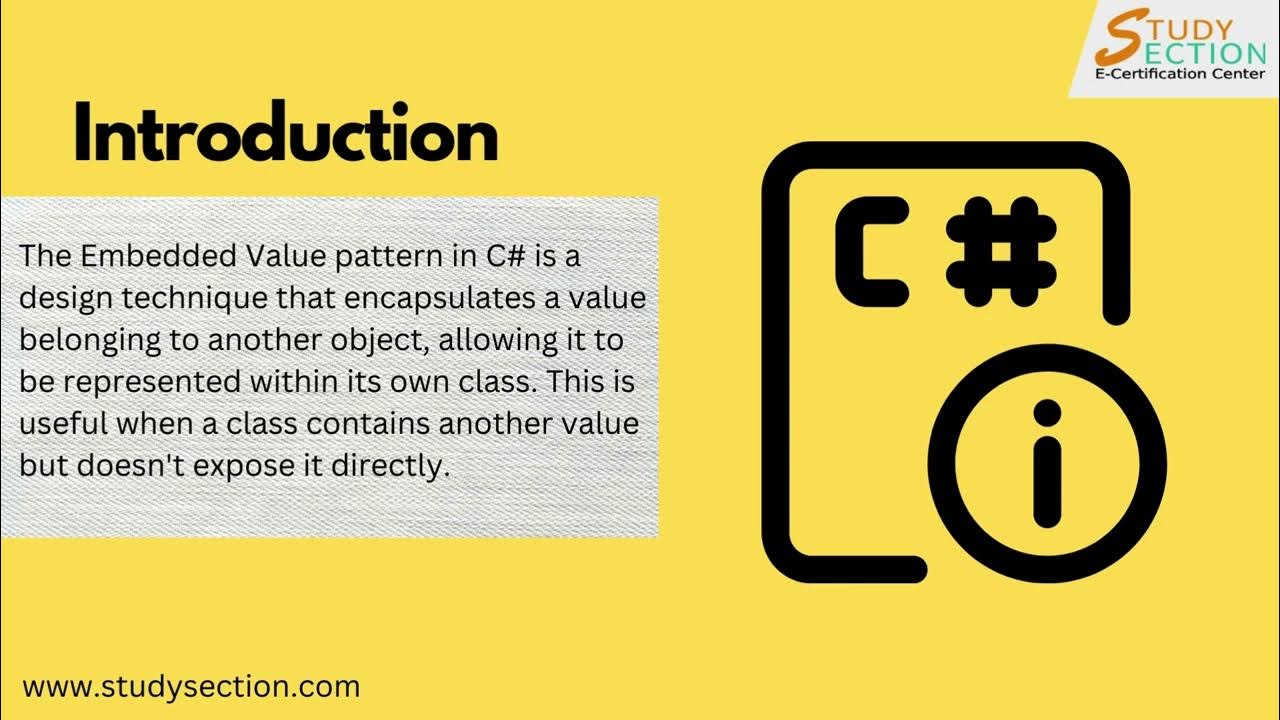 Learn the Embedded value pattern in C# | #StudySection | #Blog - YouTube