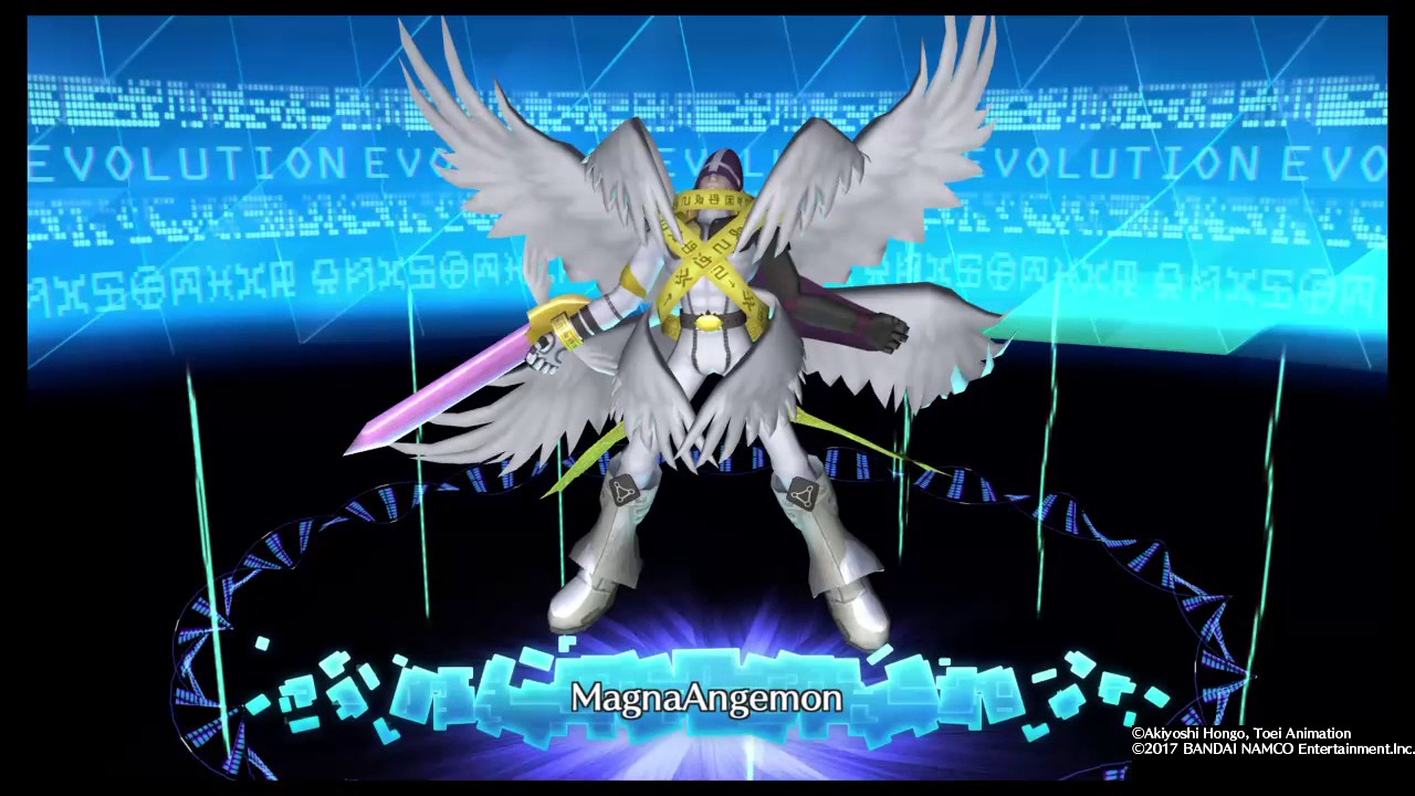 Digimon World: Next Order | MagnaAngemon Digivolution - YouTube