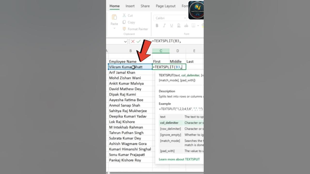 🤯😲Two different methods for text split in Excel‼️#excelformula #exceltips #excel #exceltricks # ...