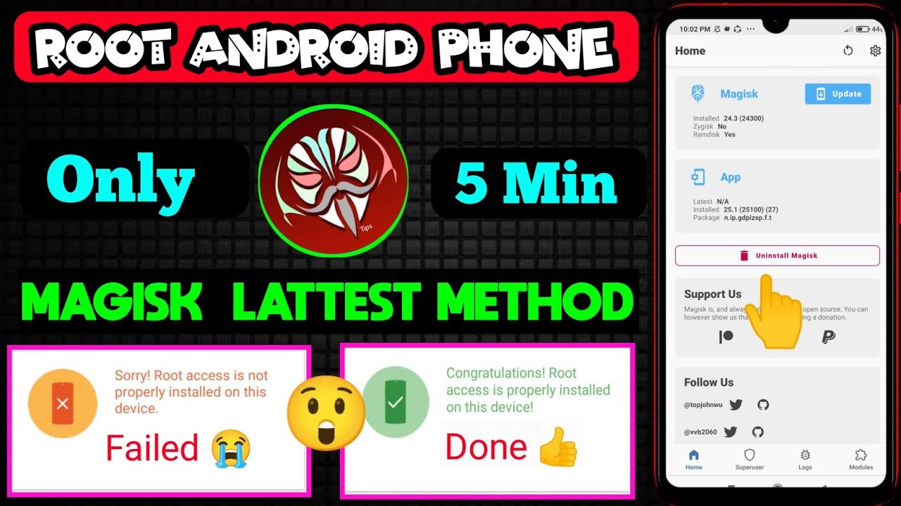 How To Root Android Phone Magisk App Lattest Method 2023|Android 12 11 ...