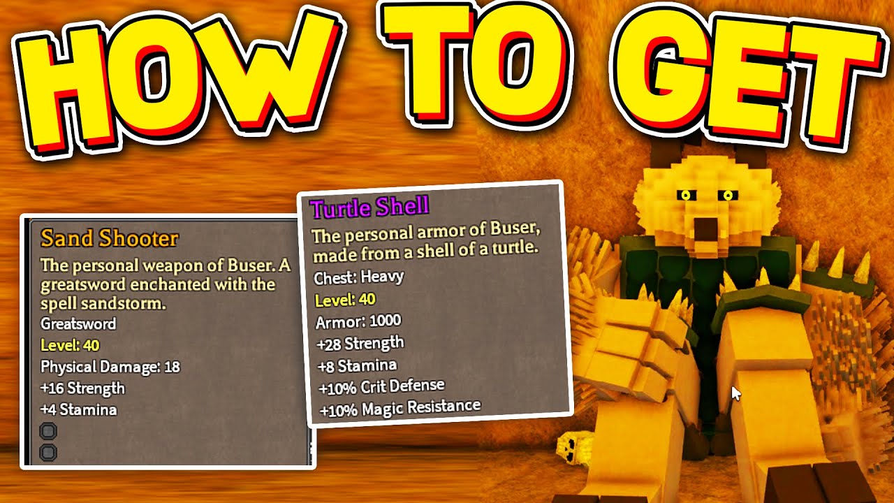 HOW TO GET TURTLE SHELL, SAND SHOOTER & THICK LEATHER in RUNE SLAYER ...