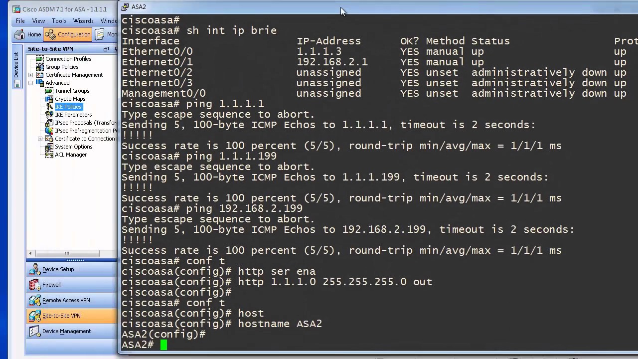 11. S2S VPN on a Cisco ASA Firewall - YouTube
