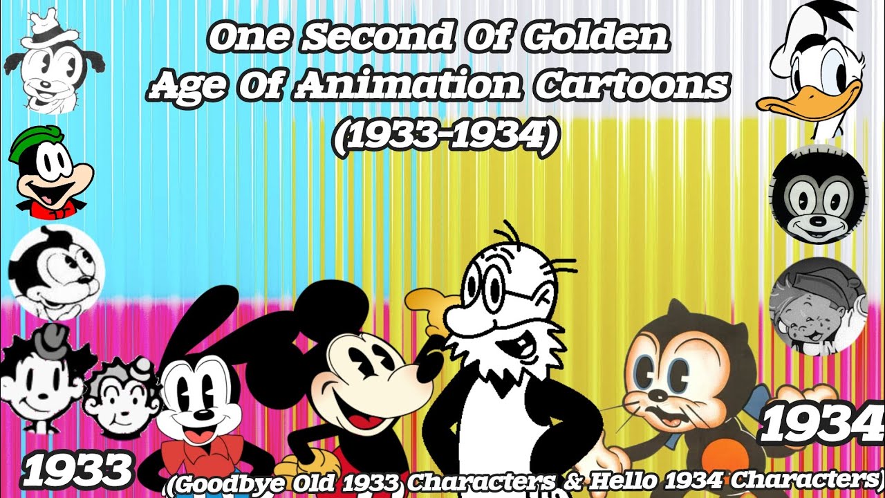 One Second Of Golden Age Of Animation Cartoons (1933-1934) (New ...