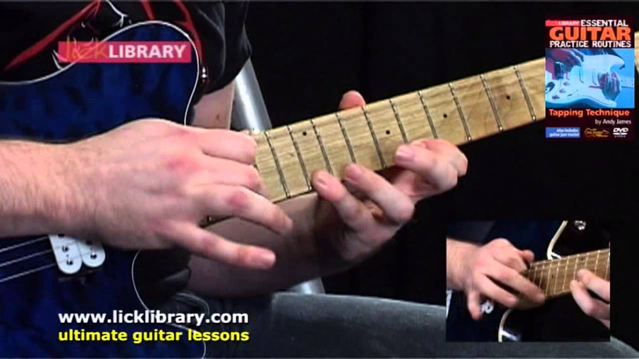 Two Handed Tapping Guitar Solo Performance With Andy James | Tapping ...