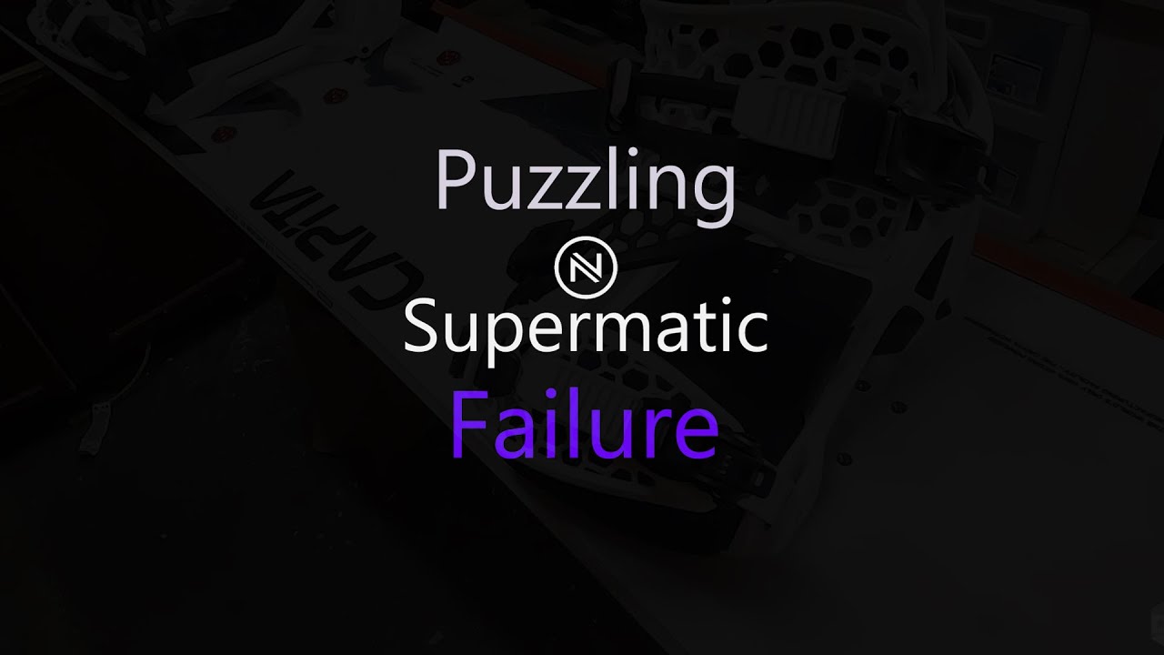 Puzzling Supermatic Failure - YouTube