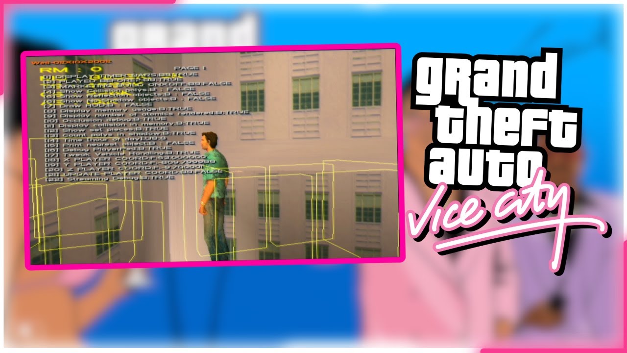 PS2 GTA Vice City (Oct 1, 2002 Prototype) | Debug Menu Test on PS3 ...