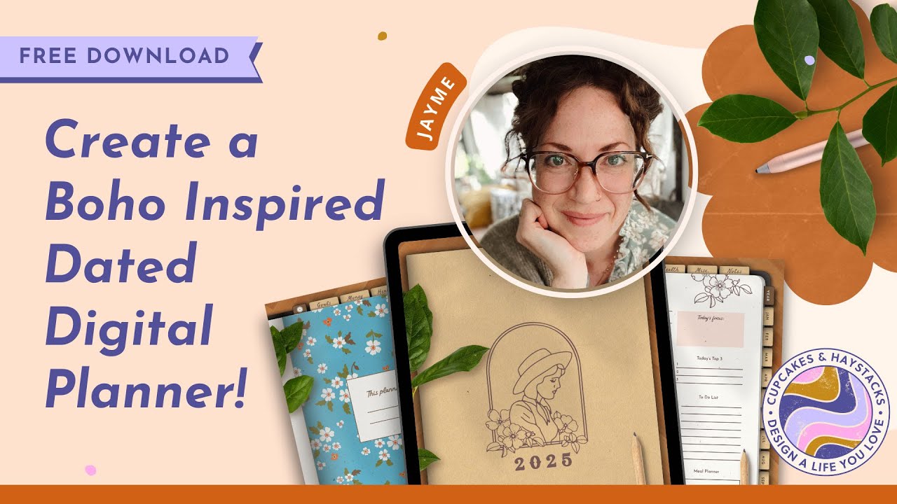 FREE WORKSHOP: How to Create a Boho Inspired Dated Digital Planner ...