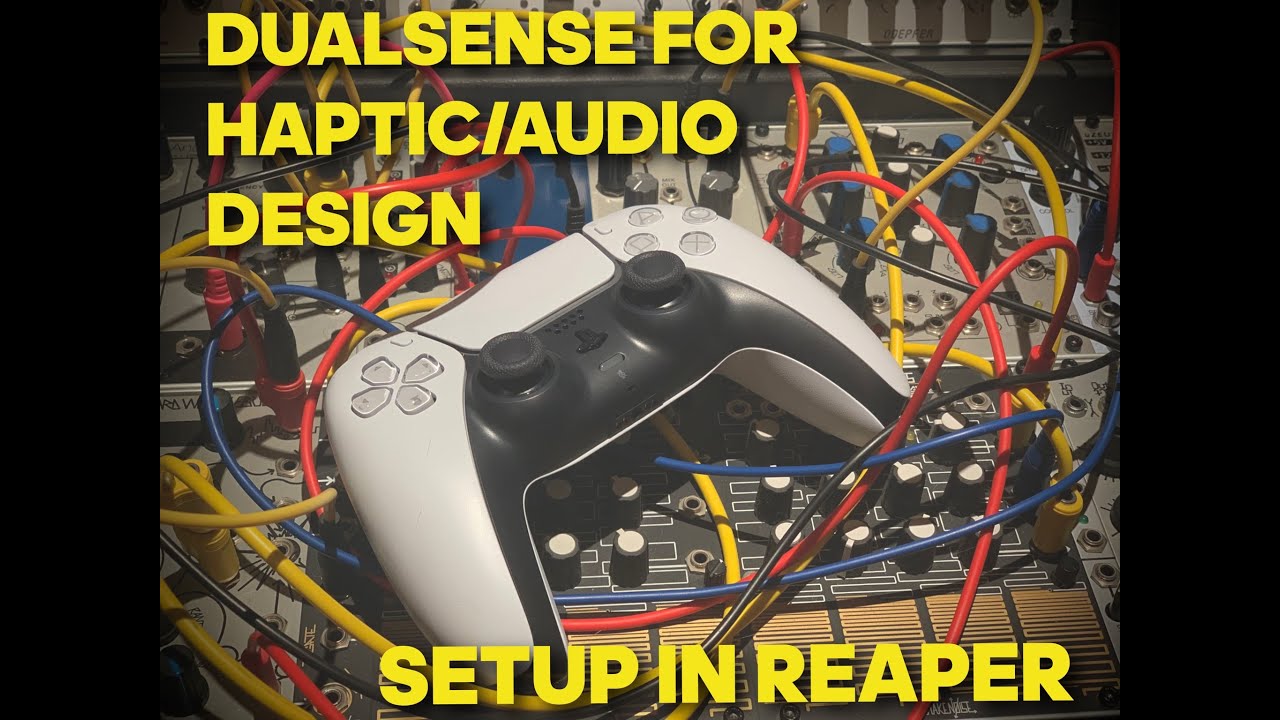 DualSense controller for haptic/audio design: setup in Reaper DAW - YouTube