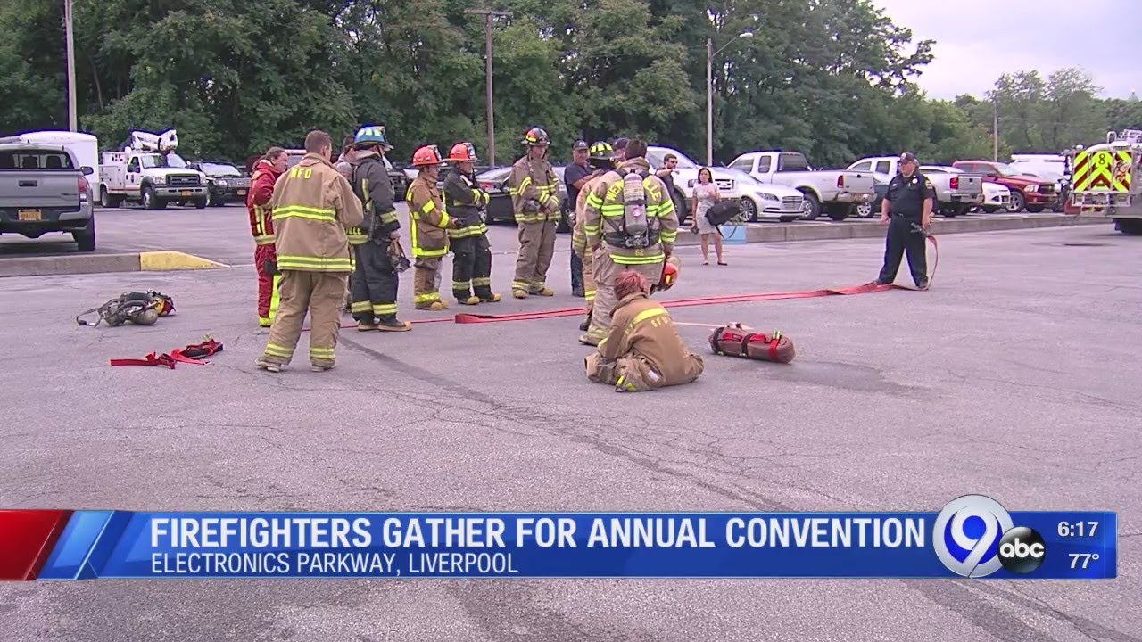 Firefighters gather for annual convention - YouTube