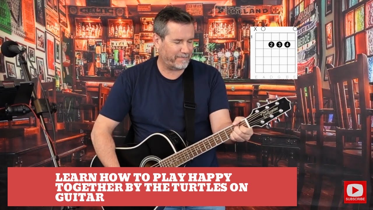 How to play Happy Together by The Turtles on Guitar. Part 1 (easy ...