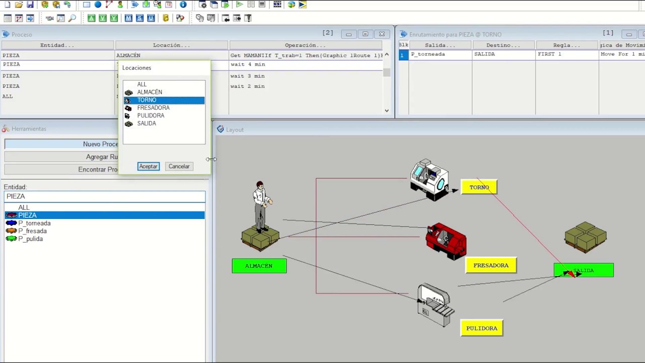 EXPLICACIÓN DE UN EJERCICIO EN PROMODEL USANDO ATRIBUTOS, REDES Y ...