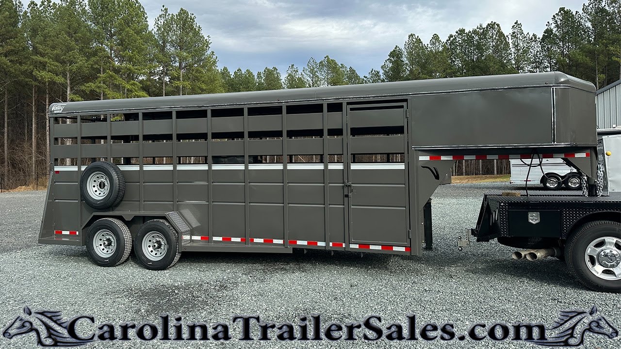 Goose Neck Stock Trailers Maverick HD 20Ft Goose Neck Stock Trailer