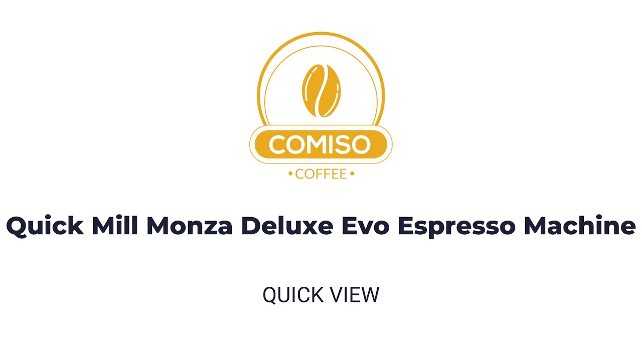 Quick Mill Monza Deluxe Evo Espresso Machine - Quick View - YouTube