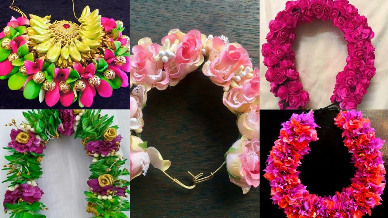 Gajara Hair Accessories for Hairstyles || Different Gajara styles with ...