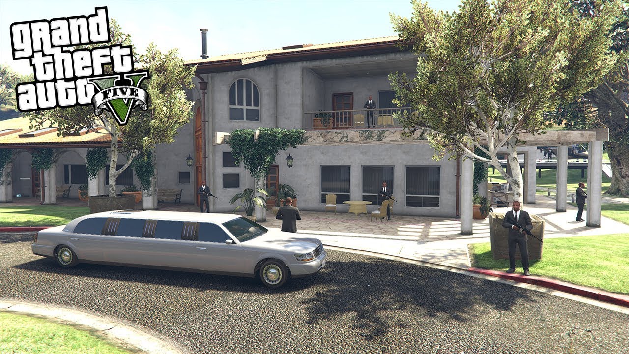 ROBBING A HIGHLY SECURED MANSION IN GTA 5!!! (GTA 5 REAL LIFE PC MOD ...