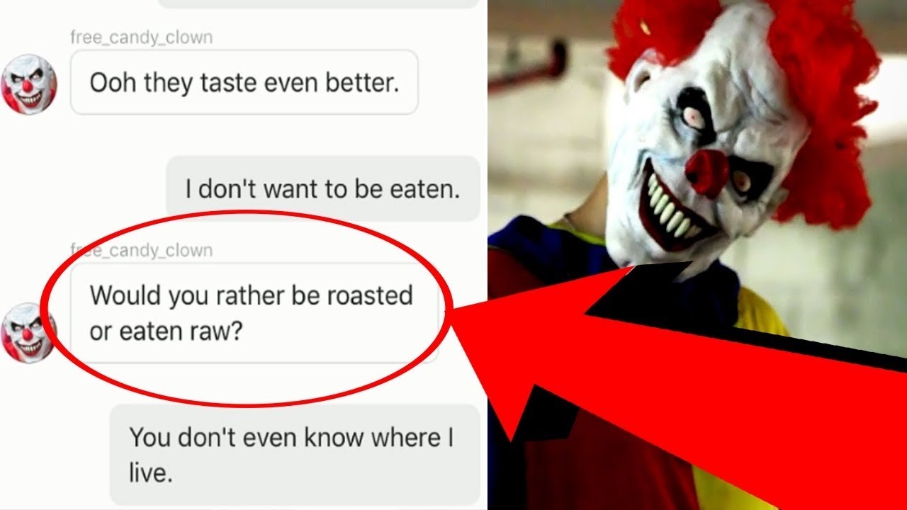 TEXTING A CREEPY KILLER CLOWN! *GONE WRONG* KILLER CLOWNS ARE PURGING ...