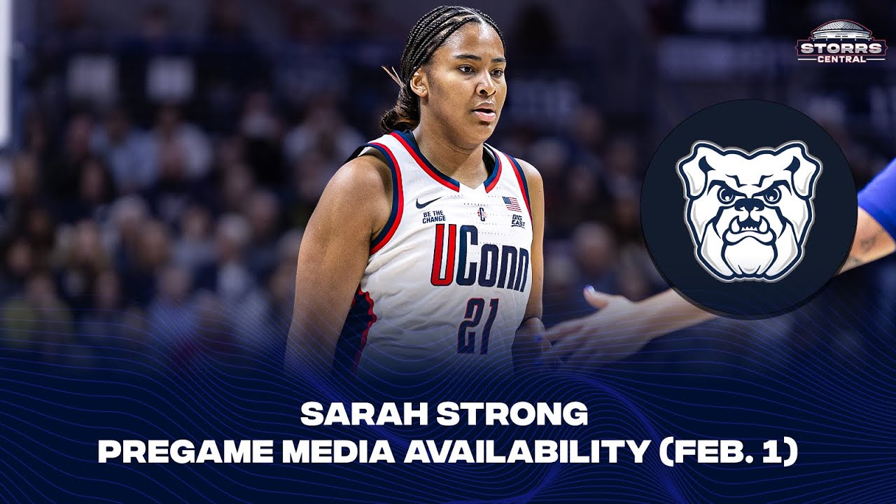 Sarah Strong Pregame Media Availability - Butler (2-1-25) - YouTube
