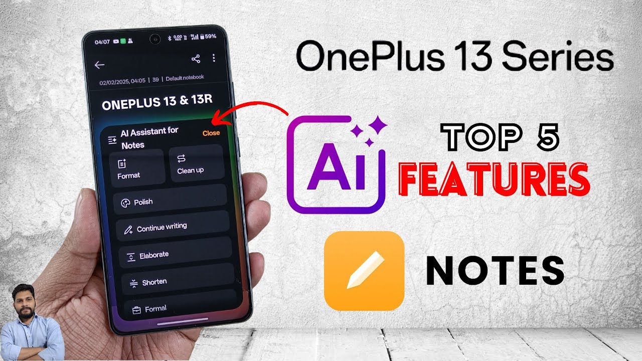 OnePlus 13 Series : Top 5 AI Features In Notes App - YouTube