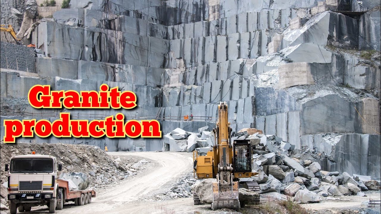 Granite Mining With Powerful Machines in New Technologies| Industrial ...
