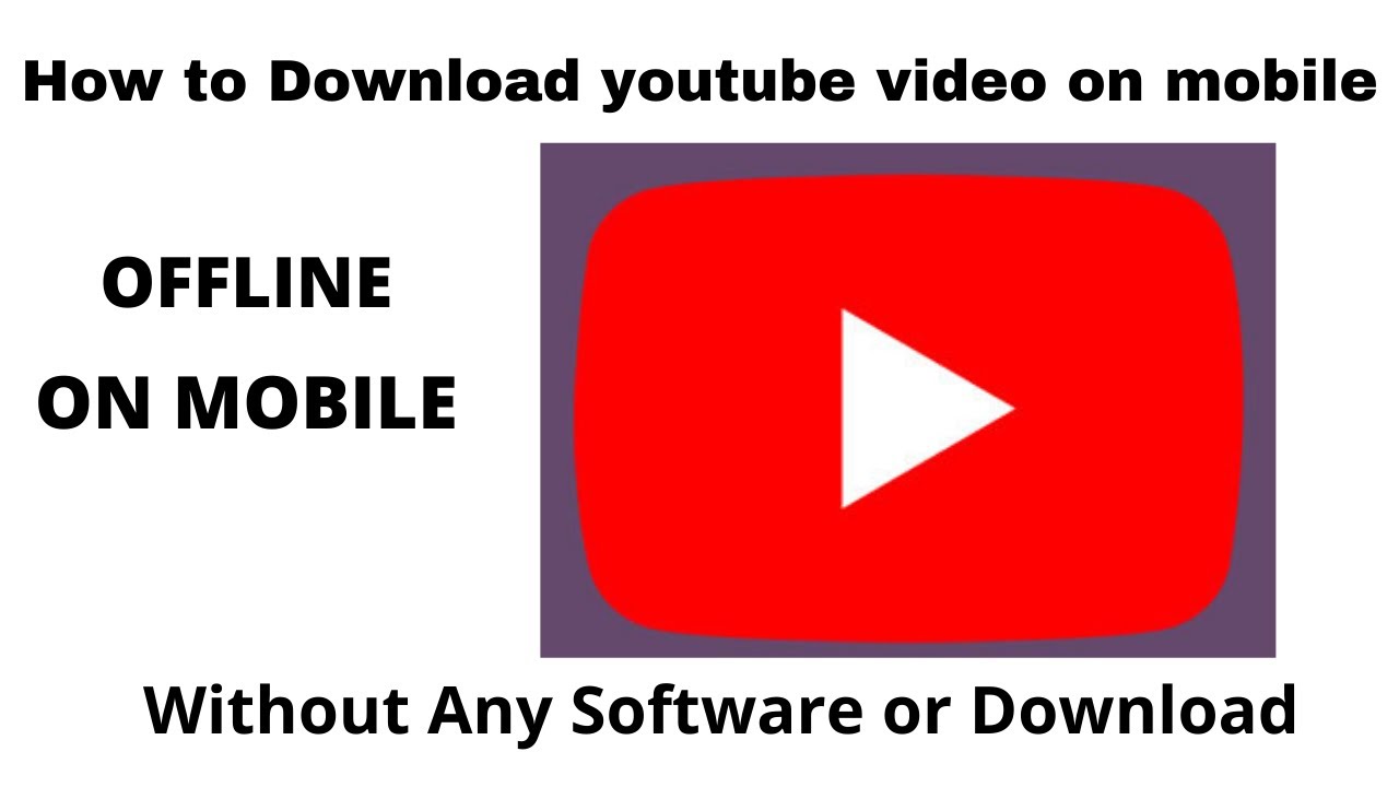 Youtube Video Download on mobile | without Software video download on ...