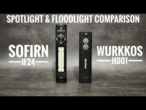 Sofirn IF24 vs Wurkkos HD01 - Spotlight & Floodlight Comparison