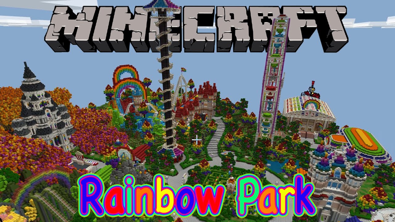 So Many Colors! | Minecraft - Rainbow Park - YouTube