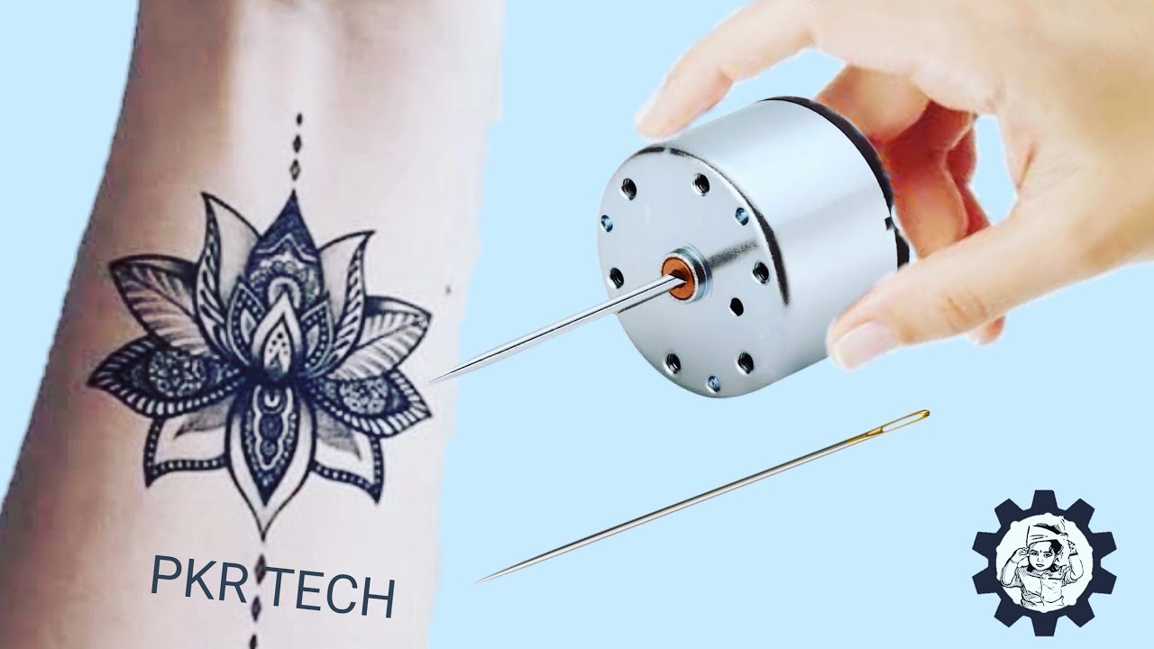 Diy tattoo machine /How to make tattoo machine at Home #PKRTECH - YouTube