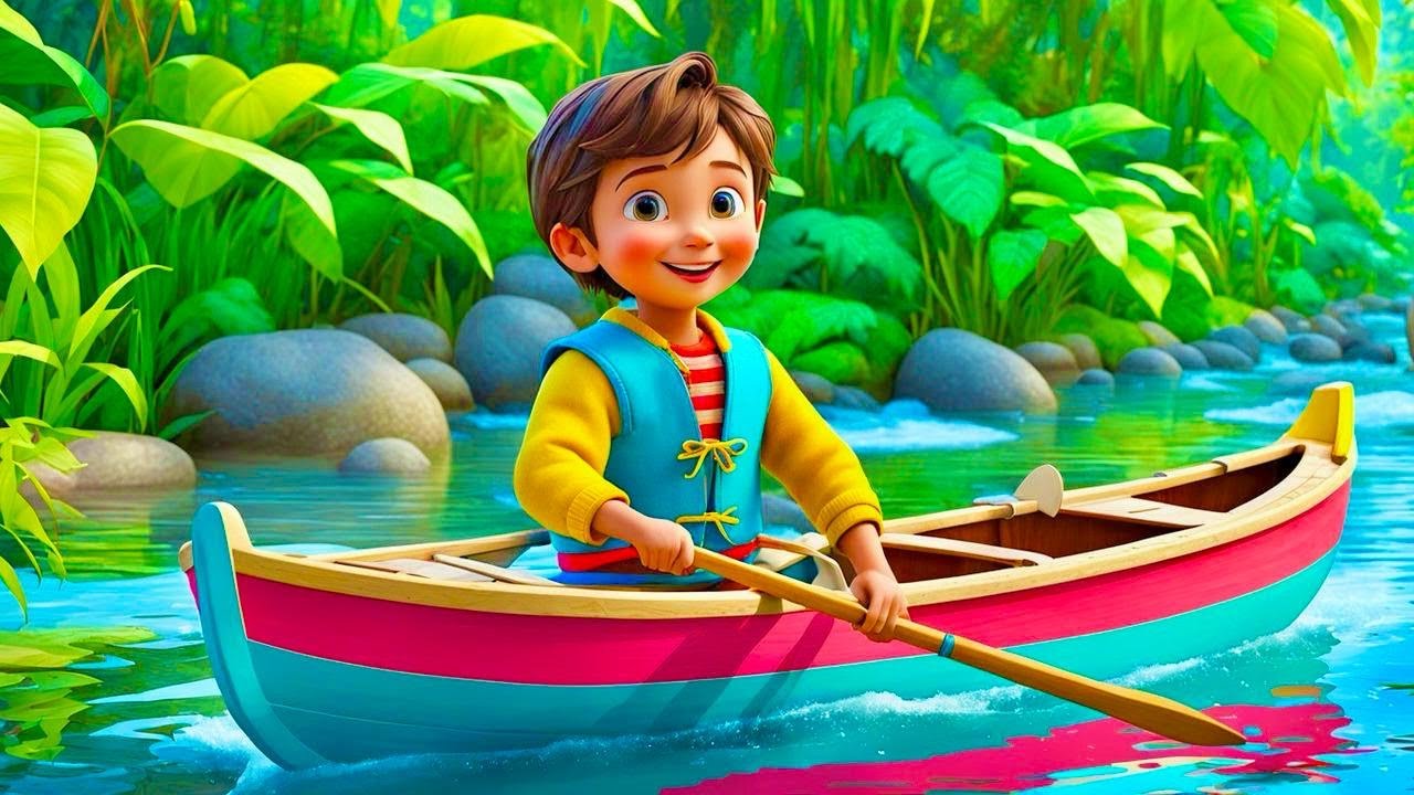 Row Row Row Your Boat | Nursery Rhyme for Kids | Sing Along with Row ...