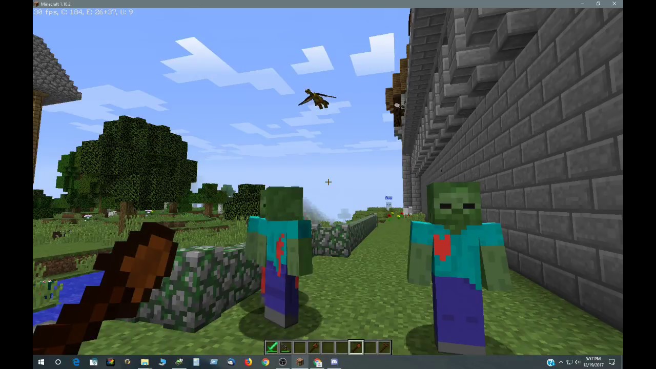 Minecraft Custom NPCs Zombie Fun - YouTube