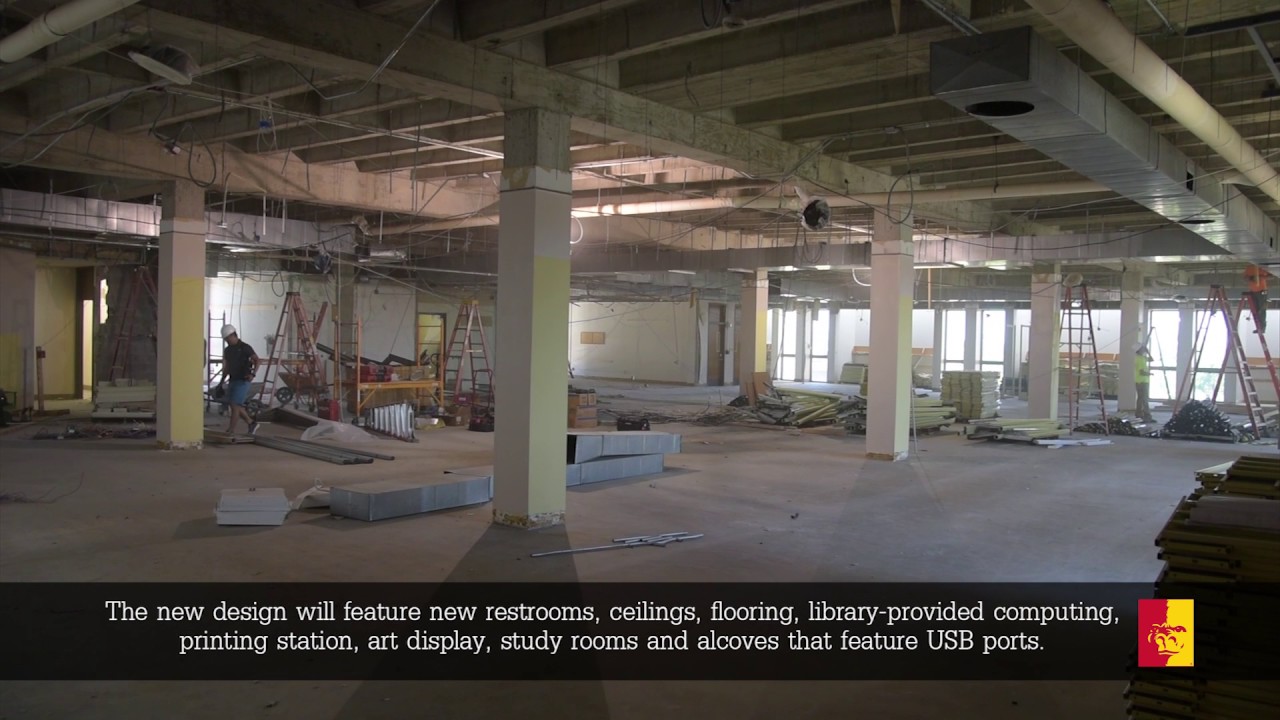 Renovation Update /// Leonard H. Axe Library - YouTube