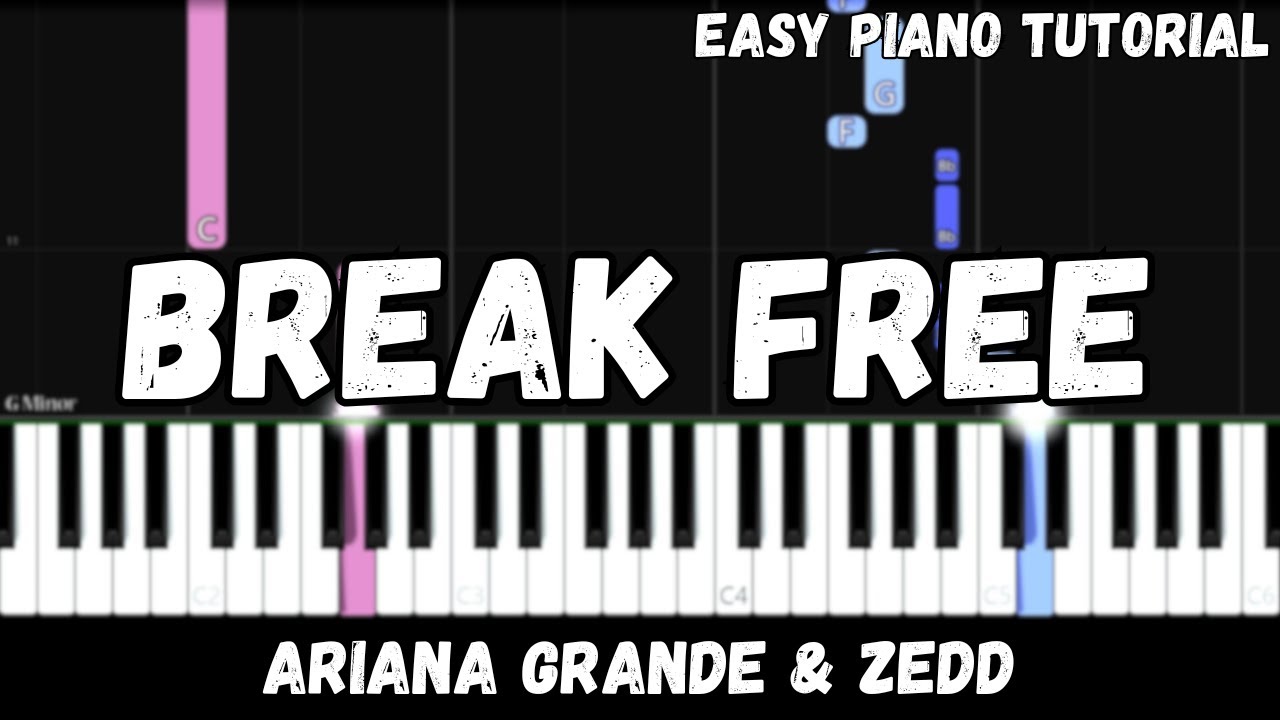 Ariana Grande - Break Free ft. Zedd (Easy Piano Tutorial) - YouTube