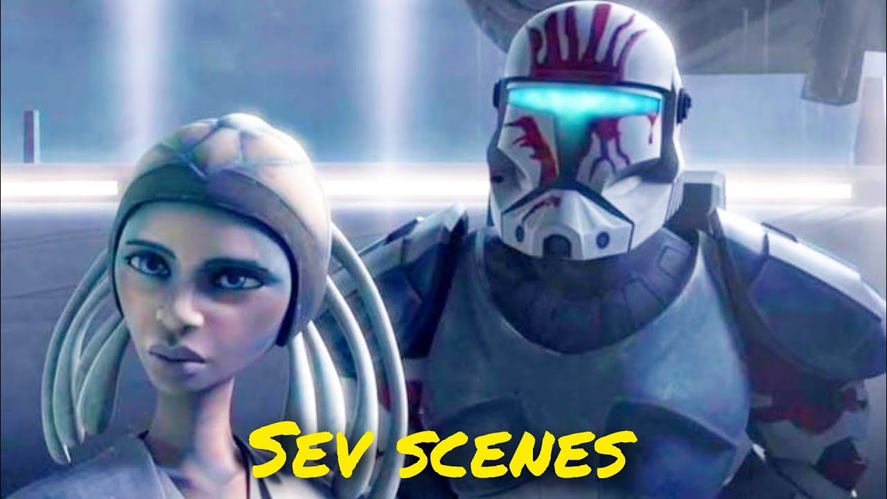 All clone commando Sev scenes - The Clone Wars - YouTube