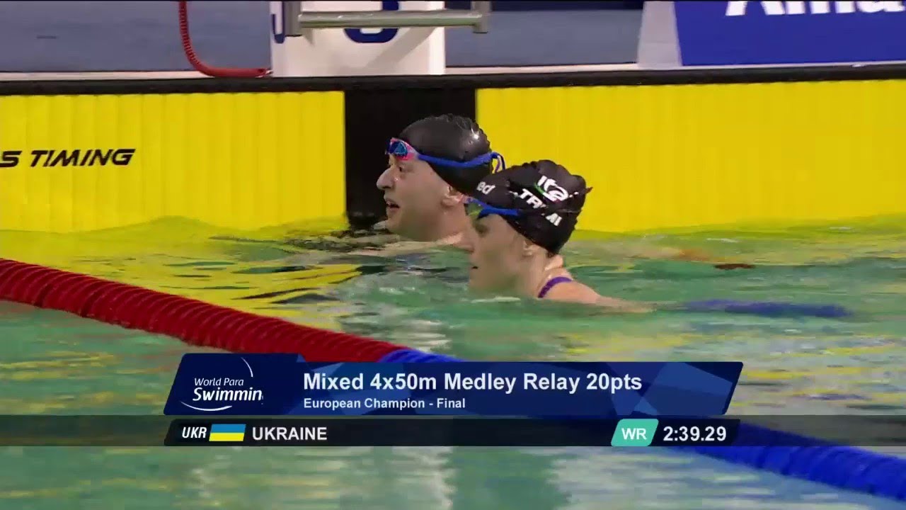 Mixed 4x50m Medley Relay 20pts. Final | Dublin 2018 - YouTube