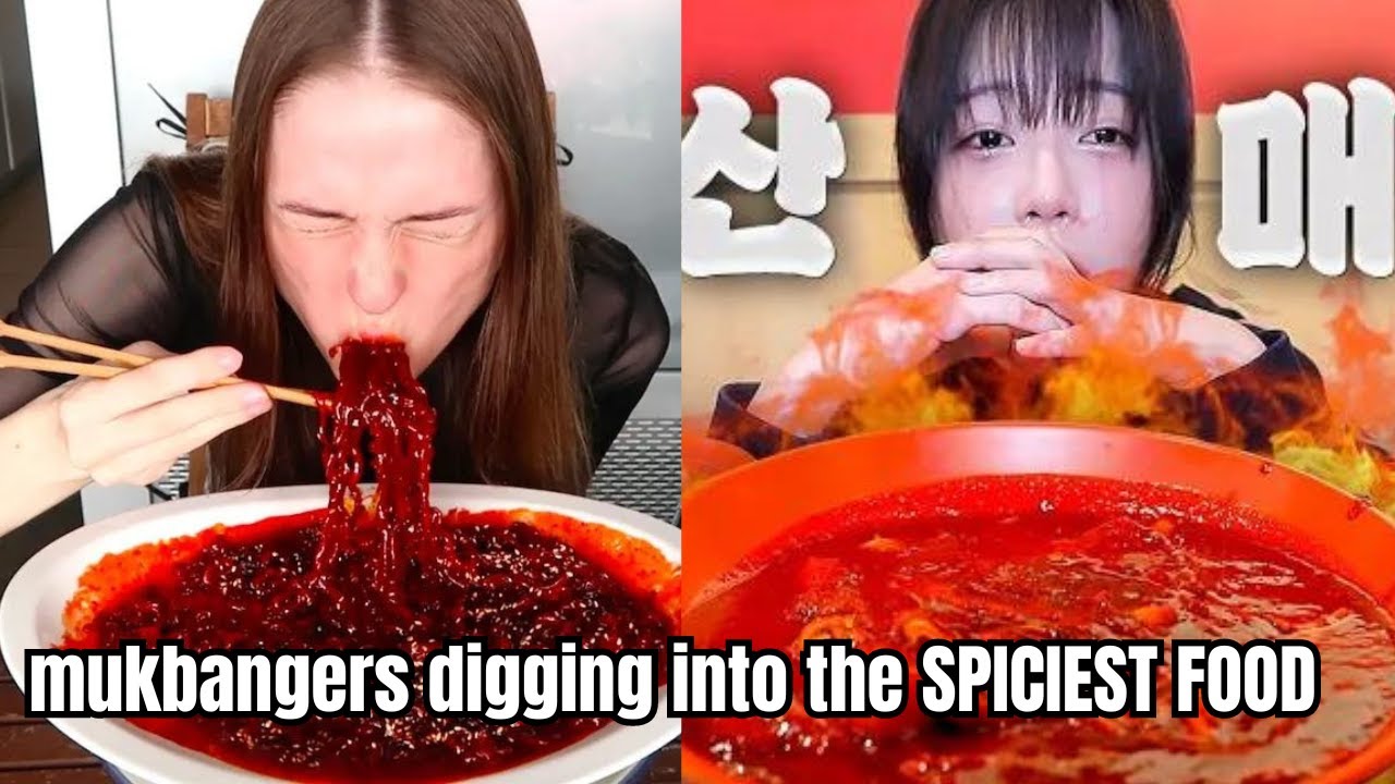 Mukbangers digging into the SPICIEST FOOD EVER🔥🔥🔥 - YouTube