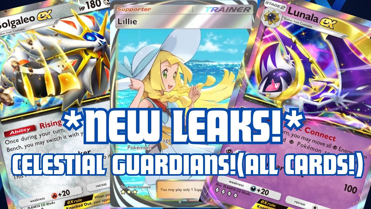 NEW POKEMON TCGP CELESTIAL GUARDIANS SET REVIEW(FULL LIST) - YouTube