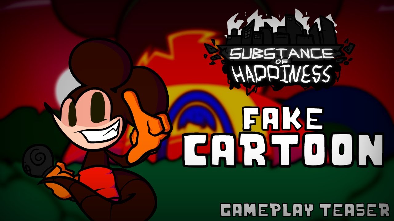 FNF: Substance of Happiness - "Fake Cartoon" gameplay teaser - YouTube