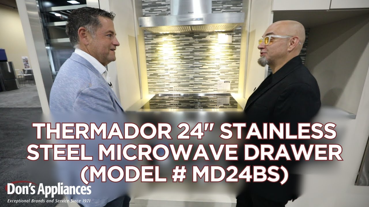 Thermador 24" Stainless Steel Microwave Drawer (Model # MD24BS) - YouTube