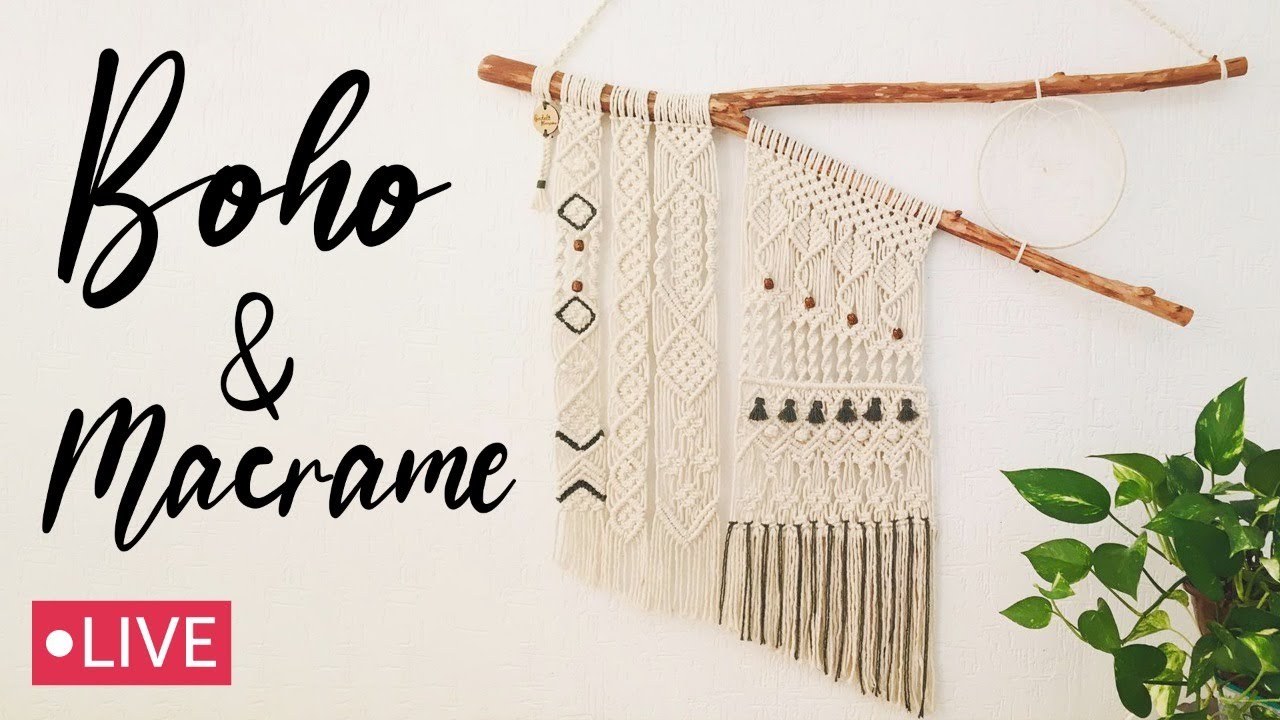 O que é decoração BOHO (e o que isso tem a ver com macramê) | Live #52 ...