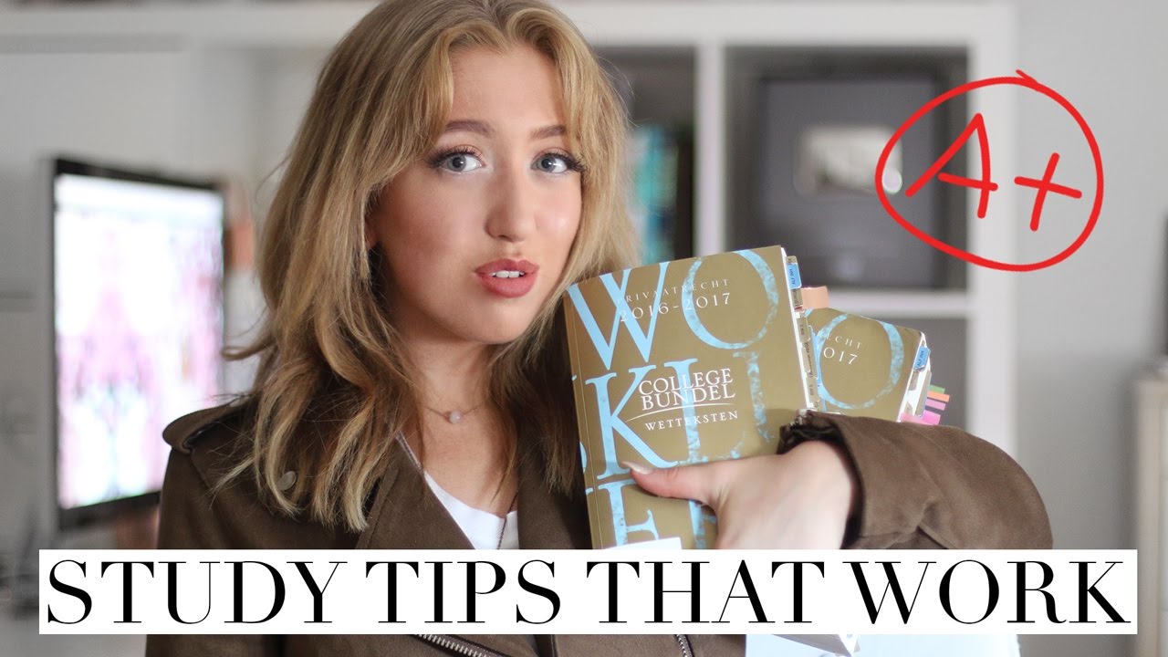 How To Get Straight A's + Best Study Tips & Advice For School - YouTube